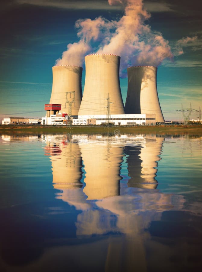 Nuclear Power Plant in Bulb Stock Photo - Image of environmental ...