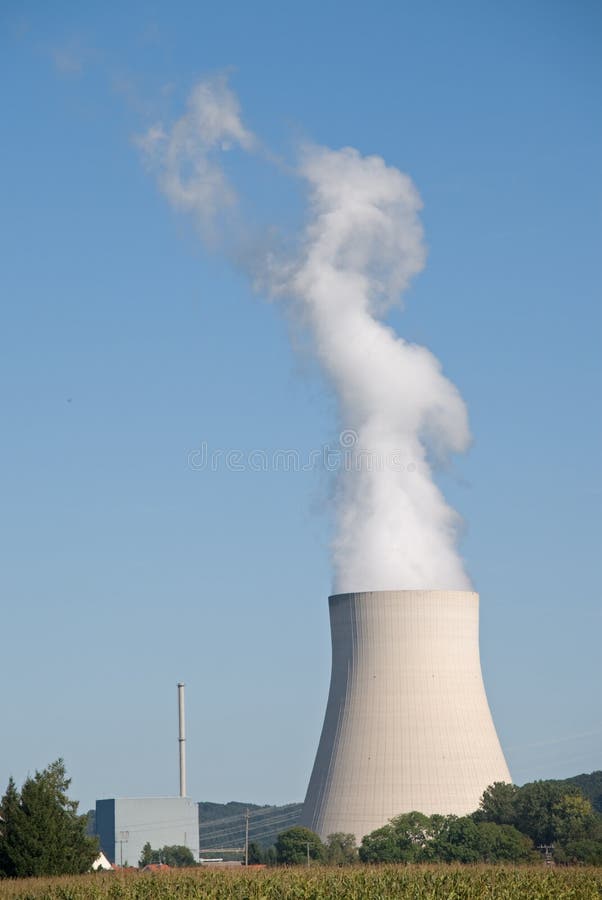 Chimneys of Nuclear Power Plant Stock Image - Image of dukovany, atomic ...
