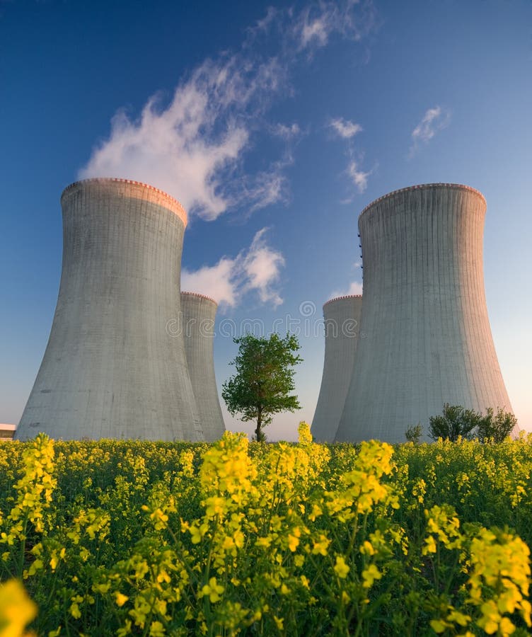 Nuclear power plant stock photo. Image of blue, atomic - 9226774