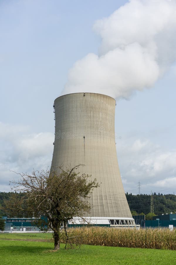 Nuclear Chimney Vapours, Ardennes Stock Image - Image of horizontal ...