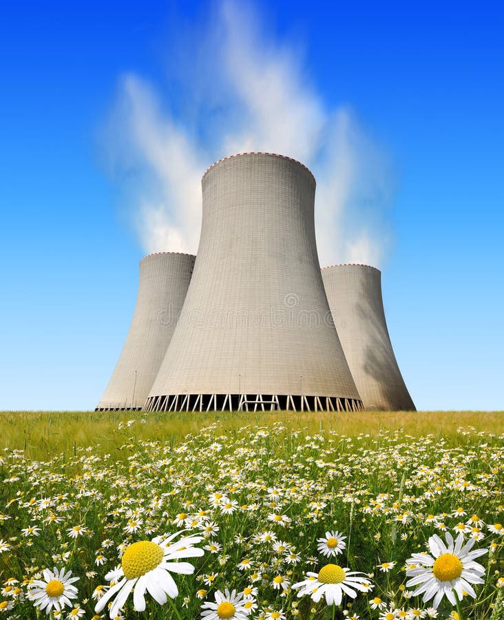Nuclear power plant stock image. Image of plant, landscape - 43041061