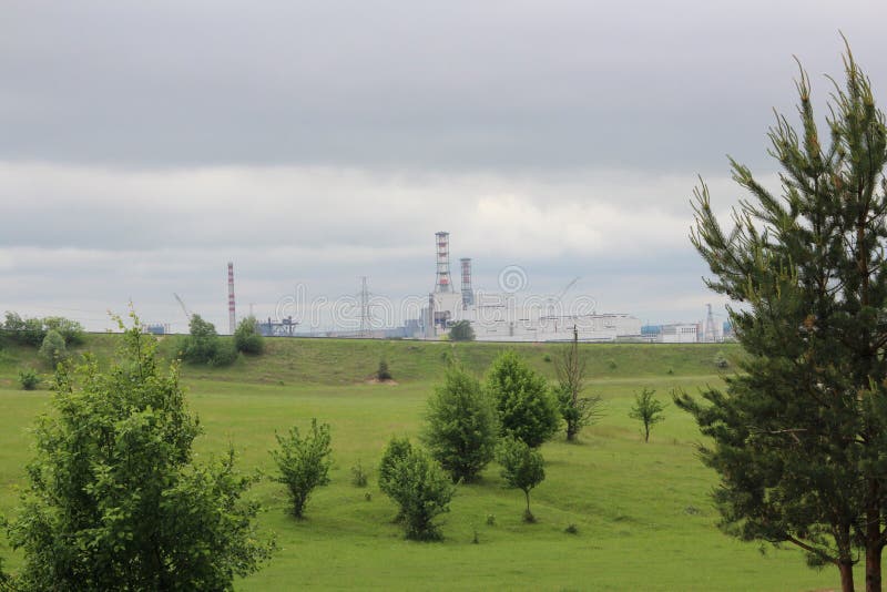 Nuclear power plant stock image. Image of nuclear, plant - 54992515