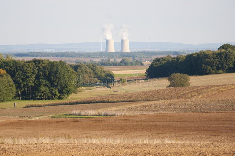 Nuclear Power Plant in Germany Stock Photo - Image of ploughed, nuclear ...