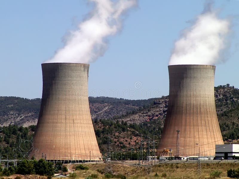 Nuclear Power Plant in Operation Stock Image - Image of danger, fuel ...
