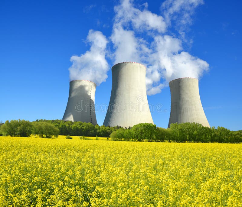 Nuclear power plant stock image. Image of cooling, industry - 58010041