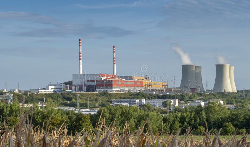 Nuclear Power Plant. Nuclear Power Station. Mochovce Stock Image ...