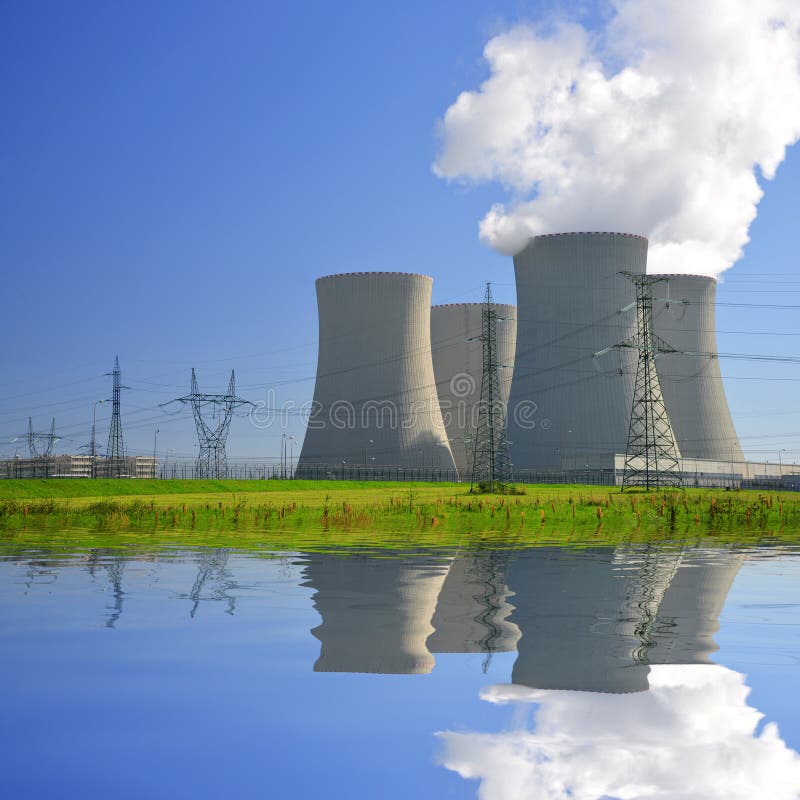 Nuclear Power Plant in Bulb Stock Photo - Image of environmental ...