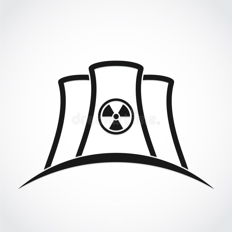 Nuclear Power Plant Tower Icon Stock Vector - Illustration of dangerous ...