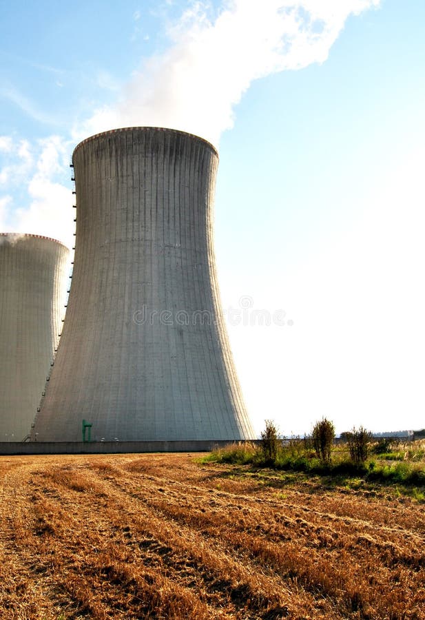 Nuclear power station stock photo. Image of station, concrete - 17325892