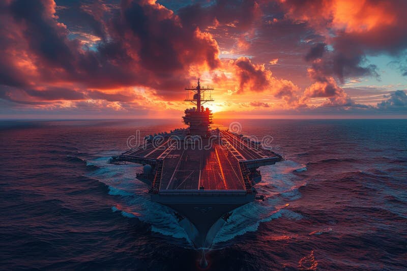 Nuclear Powered Navy Ship Webinar Aircraft Carrier Loaded with Fighter ...