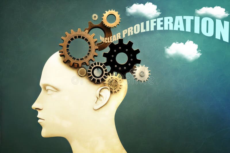 Nuclear Proliferation that Occupies Human Mind Stock Illustration ...