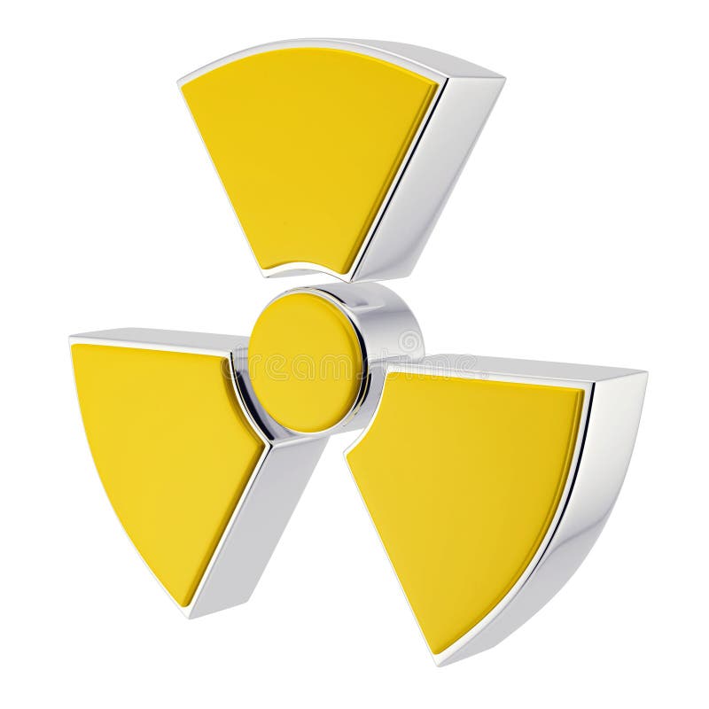 Nuclear Radiation Symbol - Radioactive Sign in Yellow Colour Iso Stock ...