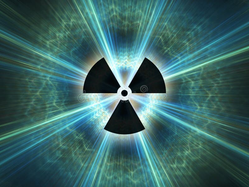 Nuclear radiation symbol stock illustration. Illustration of isolated ...