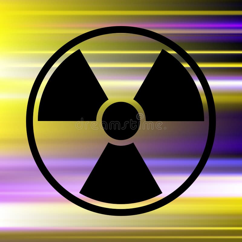 Nuclear Radiation Symbol on Grunge Wall. Vector Background Stock Vector ...