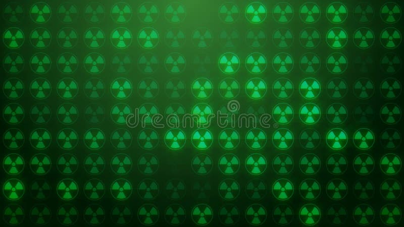 Nuclear Radiation Sign Animation World Map Stock Footage - Video of ...