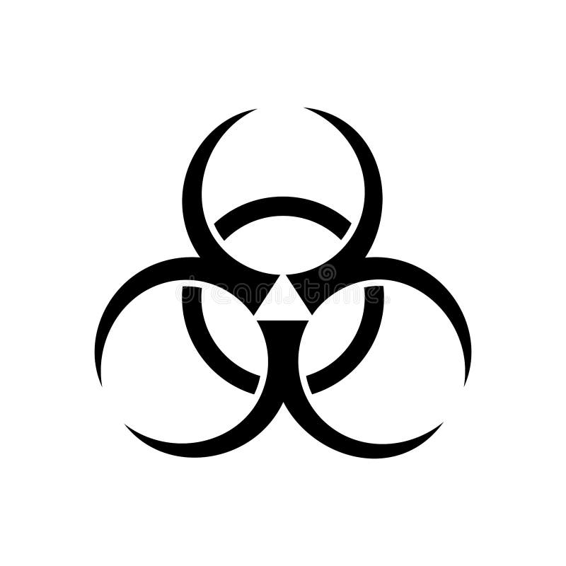 Nuclear Radioactive Danger Sign. Toxic Sign, Symbol Stock Vector ...