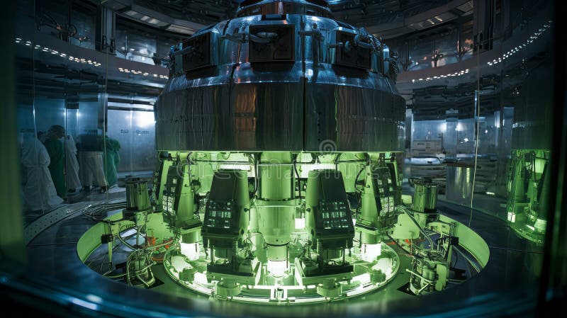 Nuclear Reactor Core during Maintenance Stock Illustration ...