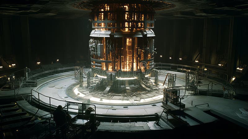 Nuclear Reactor Core during Maintenance Stock Illustration ...