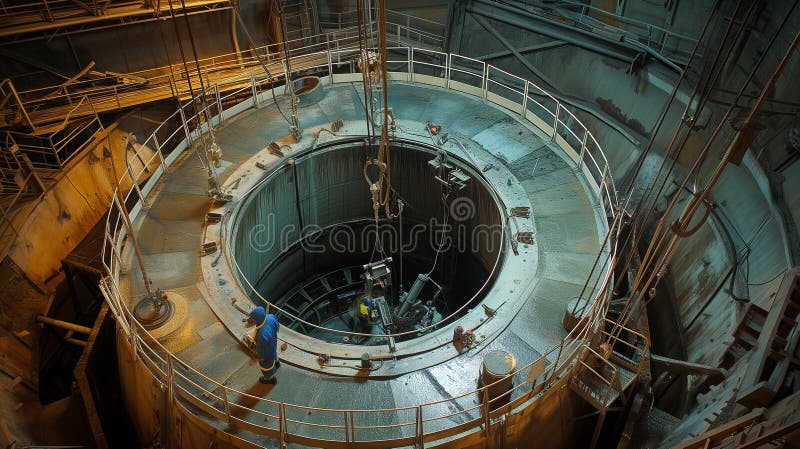 Nuclear reactor stock illustration. Illustration of radiation - 311181851