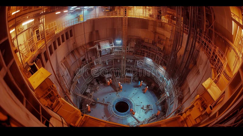 Nuclear reactor stock illustration. Illustration of electricity - 324790088