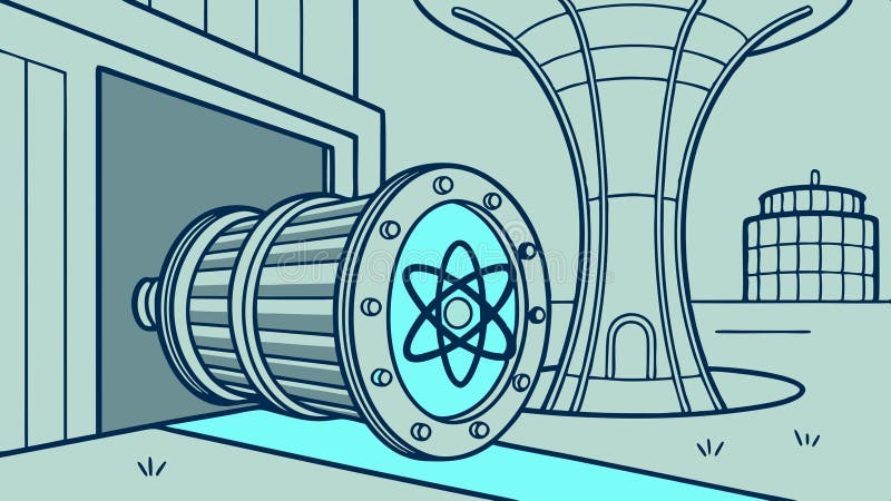 Nuclear Reactor Illustration, Energy Source, Science and Technology ...