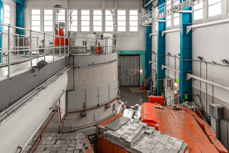 Nuclear Reactor in a Science Institute Stock Image - Image of clean ...