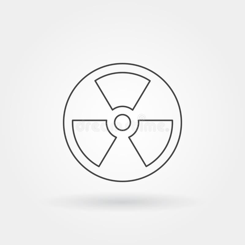 Nuclear Reactor Single Isolated Icon with Modern Line or Outline Style ...