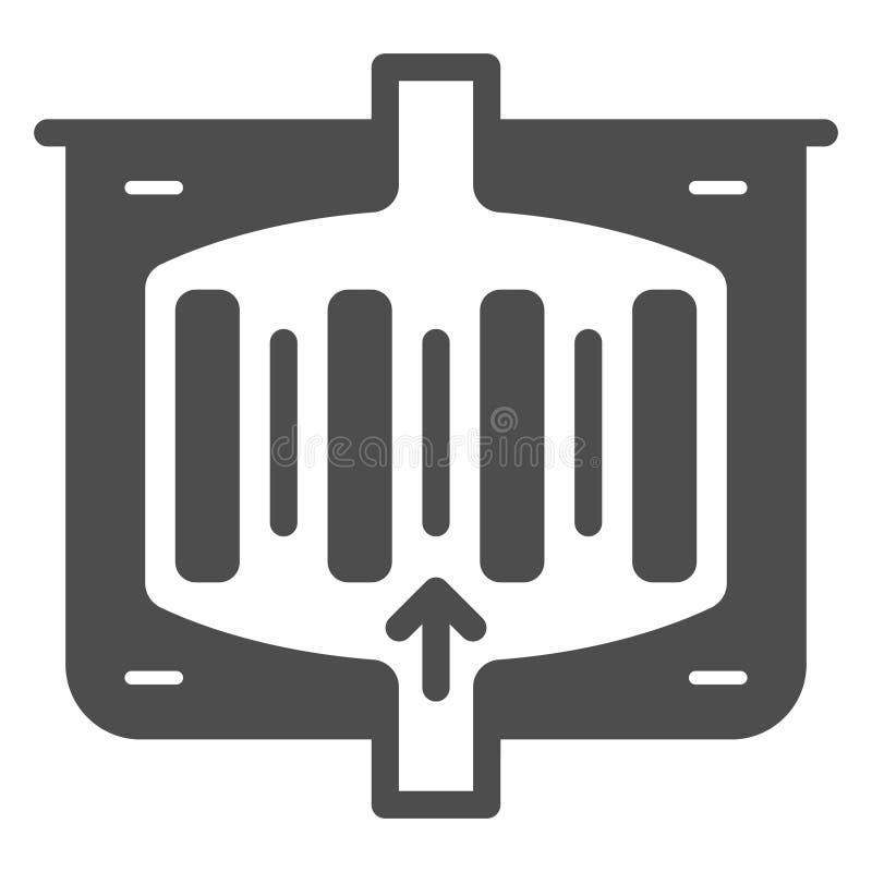 Nuclear Reactor Structure Solid Icon, Atomic Energy Concept. Vector ...