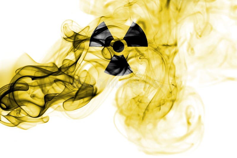 Nuclear Smoke Isolated on a White Background Stock Photo - Image of ...