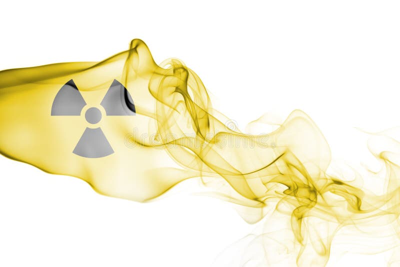 Nuclear Smoke Isolated on a White Background Stock Photo - Image of ...
