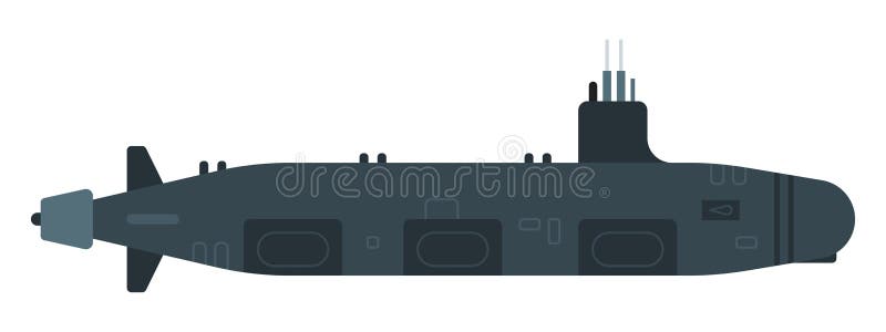 Nuclear submarine stock illustration. Illustration of army - 13349839