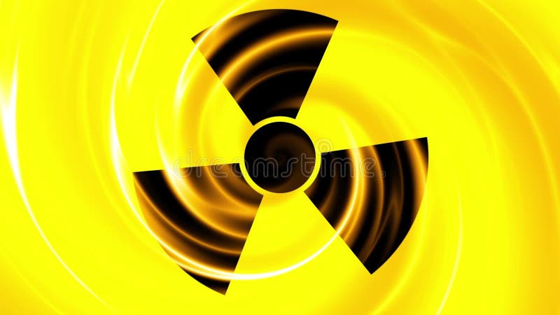 Nuclear Symbol Flashing Icon Loop Stock Footage - Video of ...