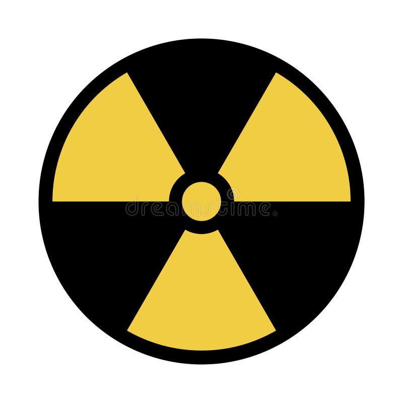 Nuclear Symbol Vector Illustration Stock Vector - Illustration of nuke ...