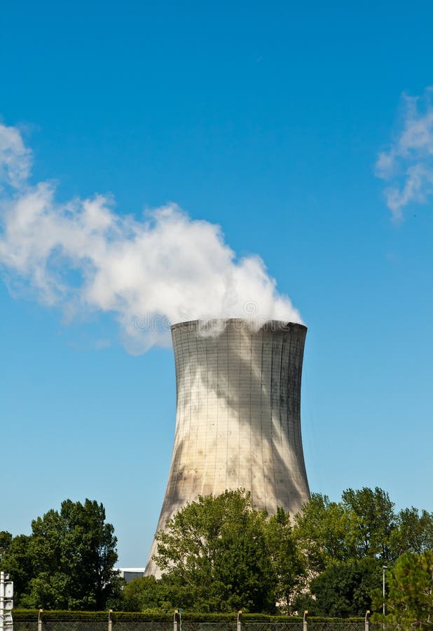 Nuclear Tower stock photo. Image of production, electricity - 17958718