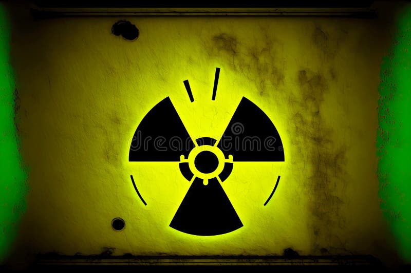 Nuclear or Toxic Pollution Designated Radiation Hazard Stock Image ...