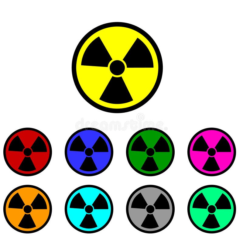 Nuclear Vector Icon Radiation Hazard Sign Alert Danger Symbol. Web Site ...