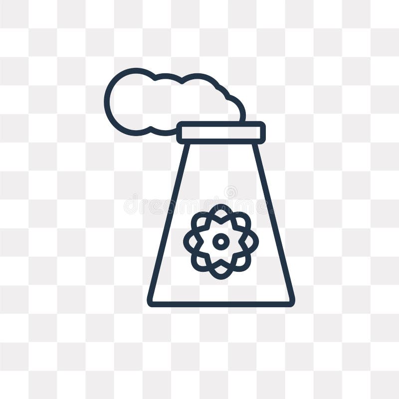 Atomic Vector Icon Isolated on Transparent Background, Linear at Stock ...