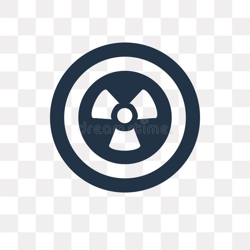 Nuclear Vector Icon Isolated on Transparent Background, Nuclear Stock ...