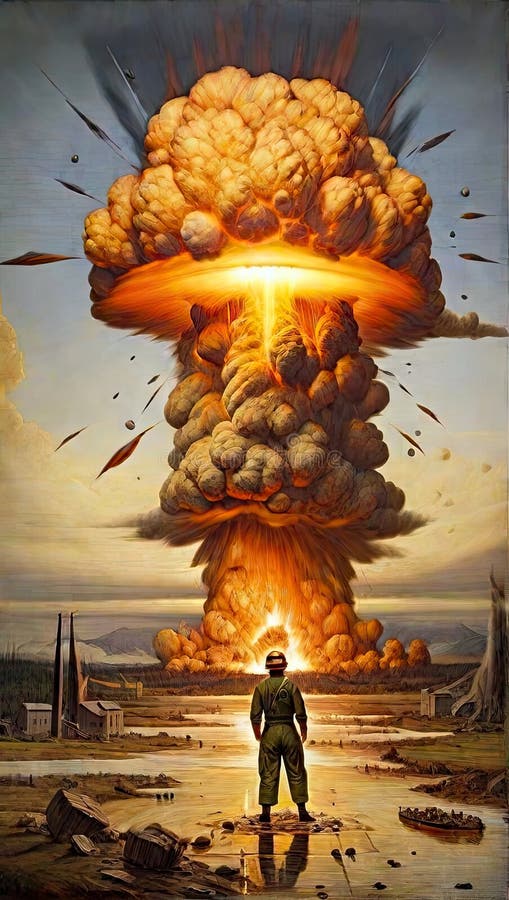 Nuclear War Horror Concept. the End of the World. Apocalypse Stock ...