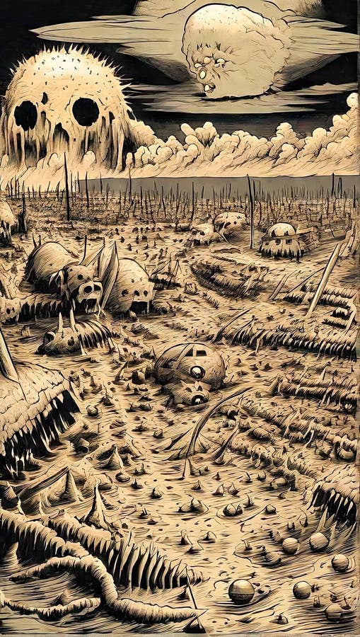 Nuclear War Horror Concept. the End of the World. Apocalypse Stock ...