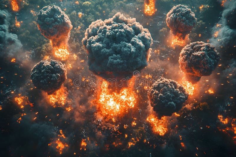 Nuclear War Satellite Captures Multiple Explosions during a Simulated ...