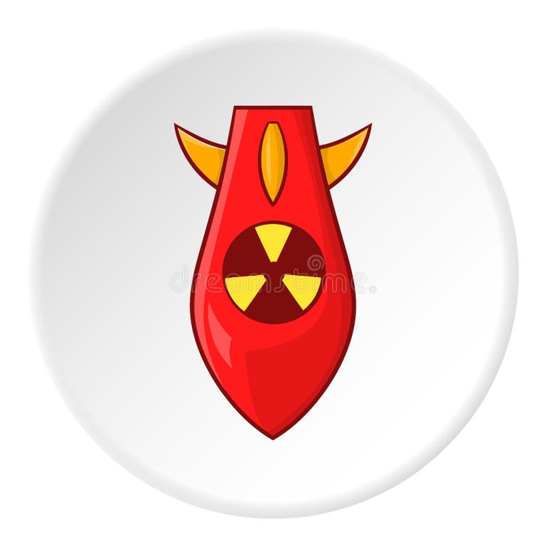 Nuclear Warhead Icon, Cartoon Style Stock Vector - Illustration of ...