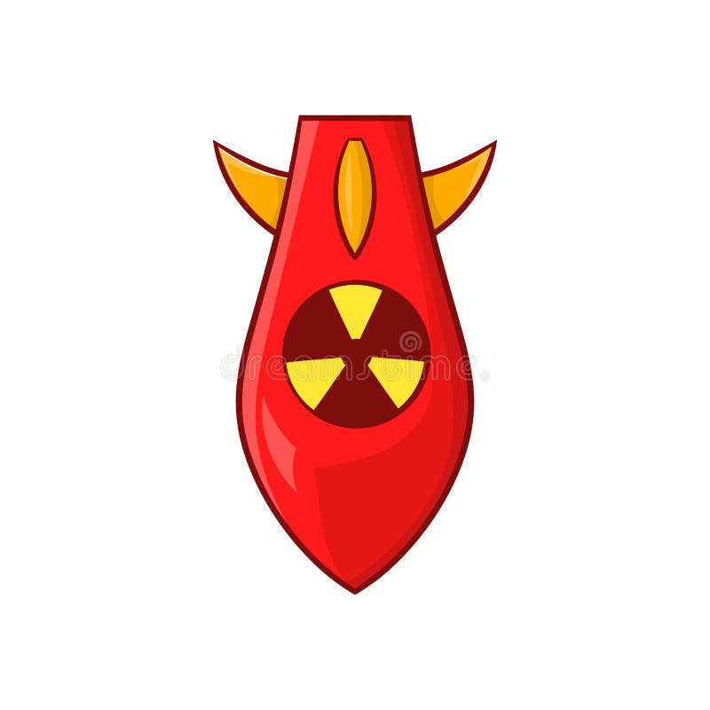 Nuclear Warhead Icon, Cartoon Style Stock Vector - Illustration of ...