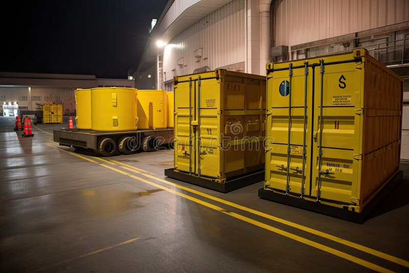 Nuclear Waste Being Transported in Secure Containers from Reactor To ...