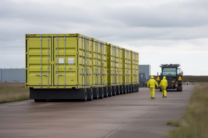 Nuclear Waste Being Transported in Special Containers for Permanent ...
