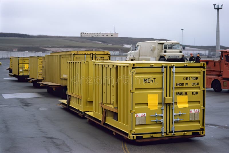 Nuclear Waste Being Transported in Special Containers for Permanent ...