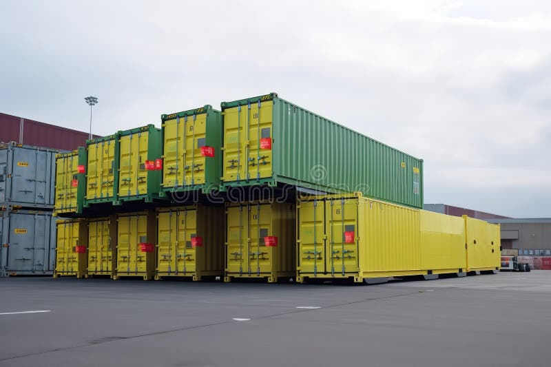 Nuclear Waste Being Transported and Stored in Secure Containers Stock ...