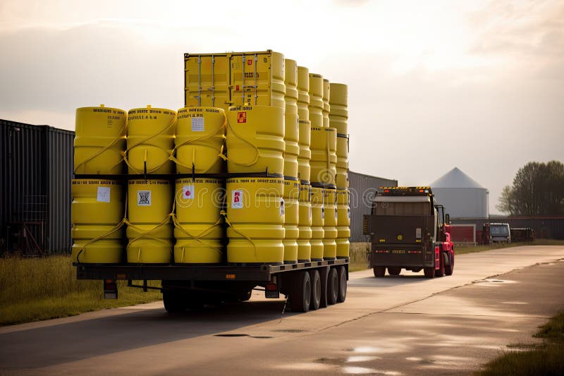 Nuclear Waste Being Transported To Storage Facility in Secure and Safe ...
