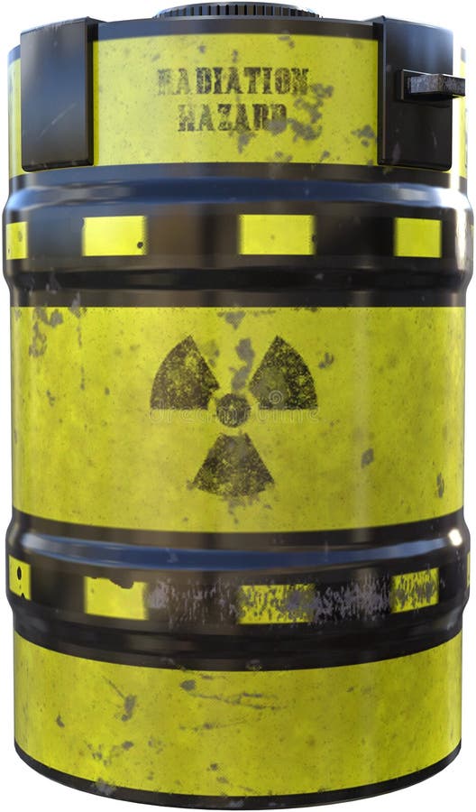 Nuclear Waste Radioactive Material Isolated Stock Photo - Image of ...
