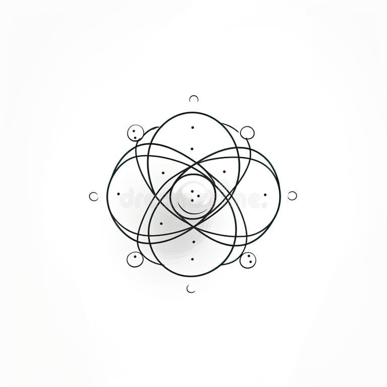 Nucleus atom ai generated stock photo. Image of neutron - 290947196